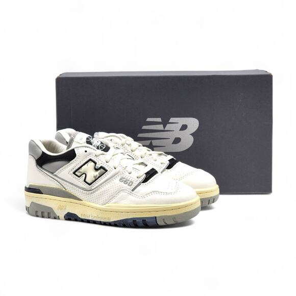 New Balance | Shoes | New Balance 55 Bb550vgb White Grey Retro Shoes ...